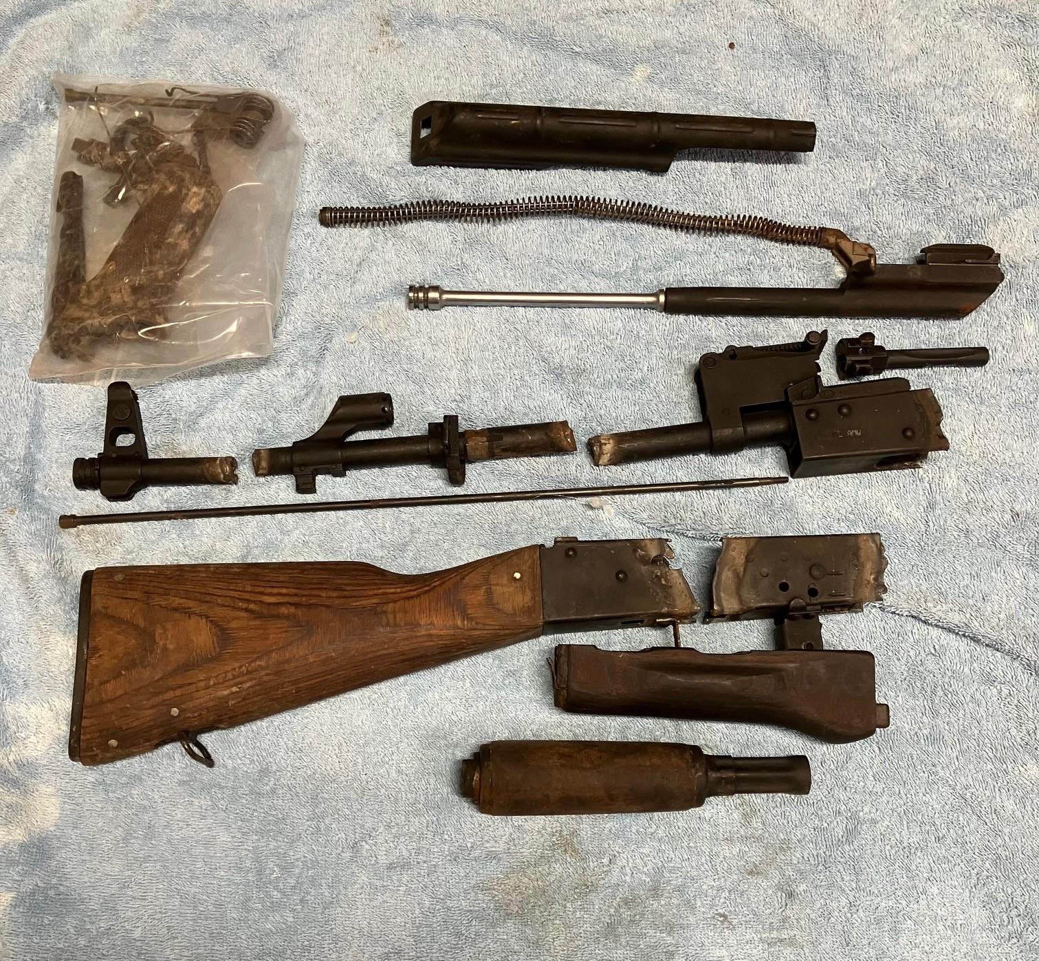 Polish AKM parts kits, Suomi M31 parts kit, Yugo M72 parts kit with ...