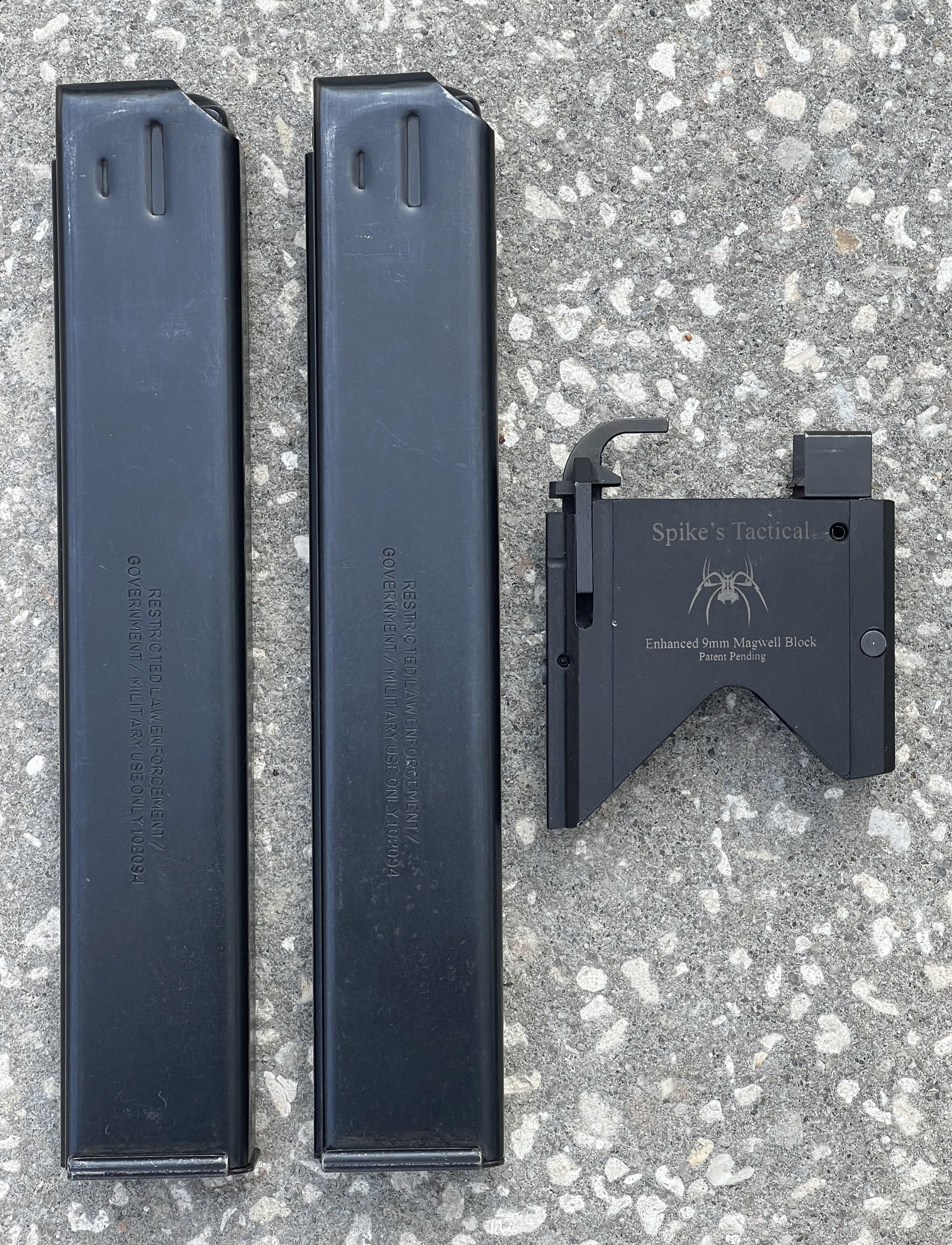 Spike's Tactical 9mm Adapter & Colt Restricted Law Enforcement 32rd ...