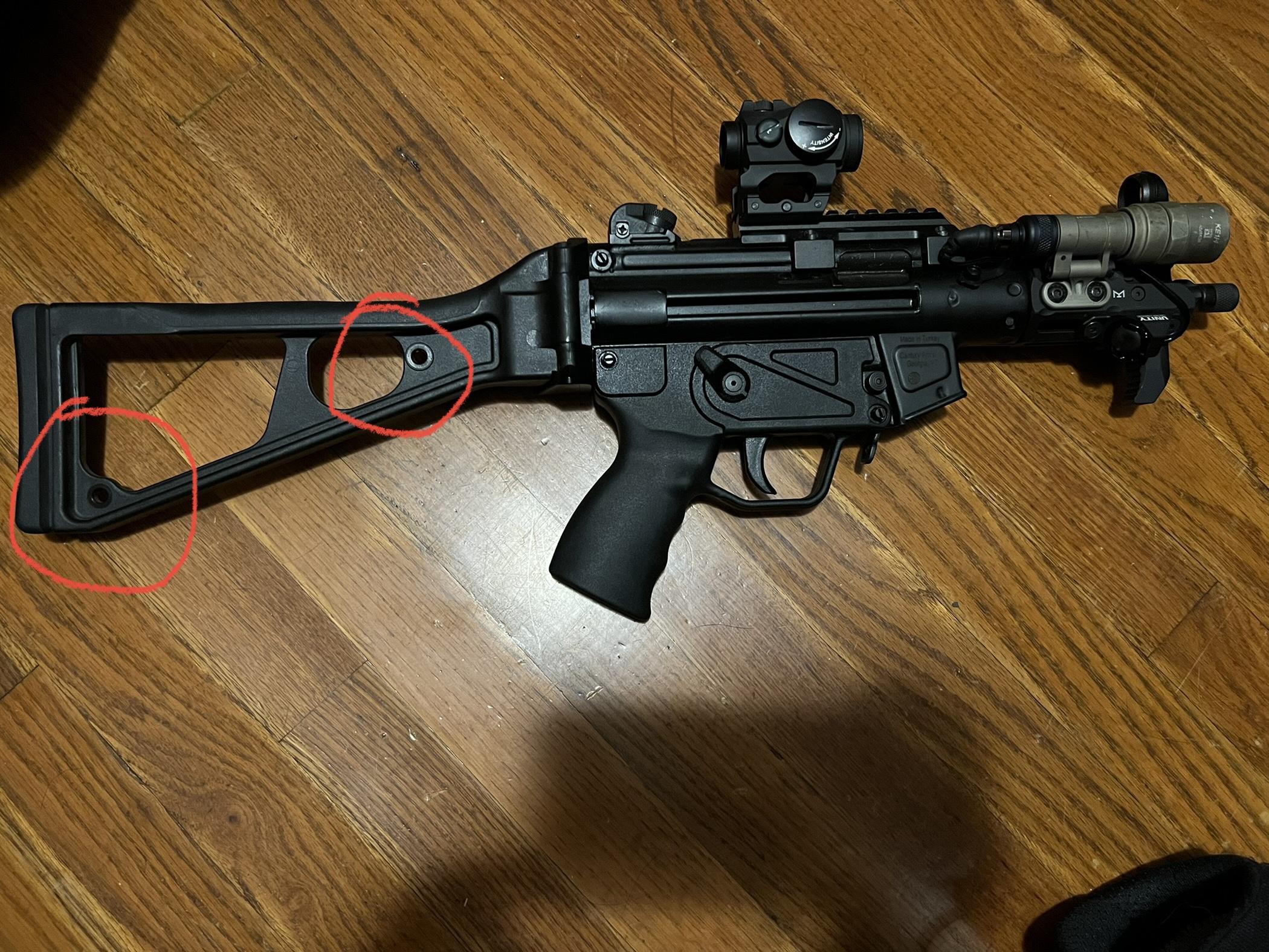 Anyone make Ambi sling points for holes in UMP Stock? > Heckler & Koch ...