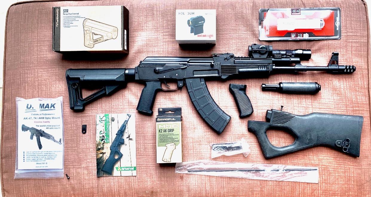 Arsenal milled Bulgarian SLR-95 modernized with many extras, original ...